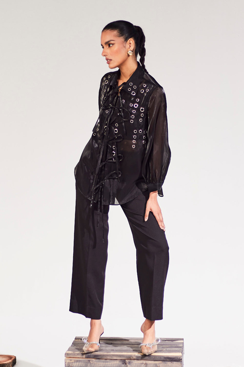 Midnight Sheer Shirt – House of Zeniaa