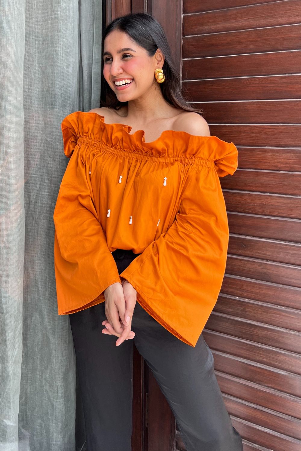 Punanya Virmani In Our Buttercup Off Shoulder Top – House of Zeniaa